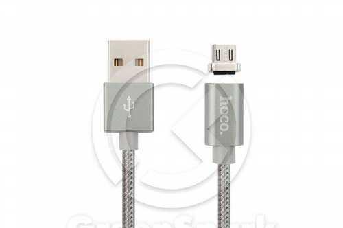 Кабель USB hoco U40A microUSB 1м серый