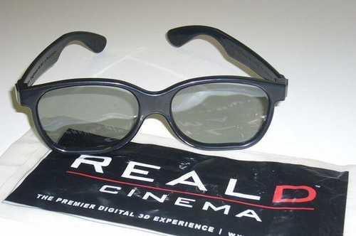 RealD очки 3D для просмотра фильмов, 2 штуки