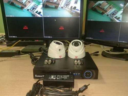 Компл. офис-2 5Мп: 2 камеры, ресивер, бп, аксессуа