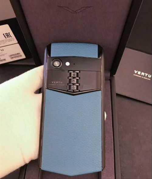 Vertu aster P gothic titanium G blue