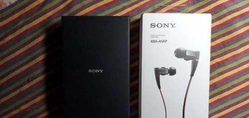 Коробка Наушники Sony XBA-A1AP