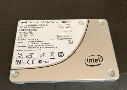 Ssd Intel s3520 800gb