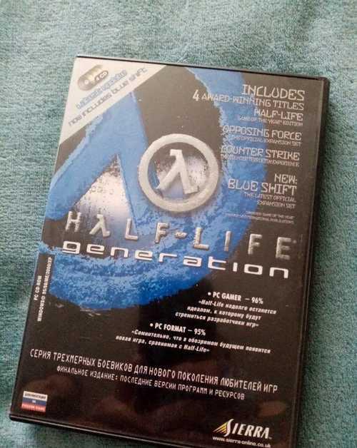 Игра half-life (4 диска). Лицензия. В боксе