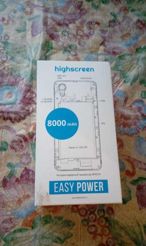 Продам смартфон Highscreen Easy Power, б/у