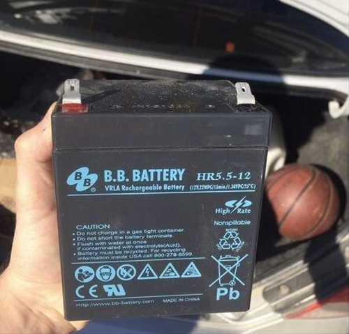 Аккумулятор 12v 5ah B.B. Battery