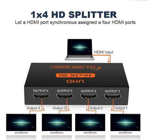 Hdmi сплиттер 1x4 UHD