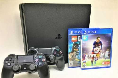 Игровая консоль PlayStation 4 Slim 1 TB, б/у
