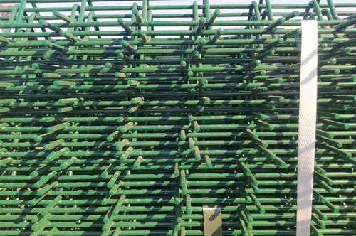 Сетка забор 3д оцинк. 1,73х2,5м, пруток 3,5 мм