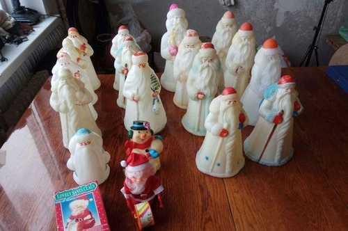 Дед мороз СССР советские дедушки морозы пластик