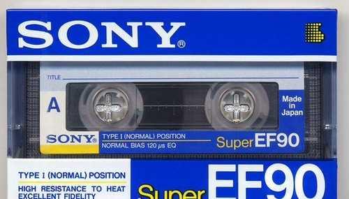 Аудио кассета sony Super EF90 Новая запечатаная