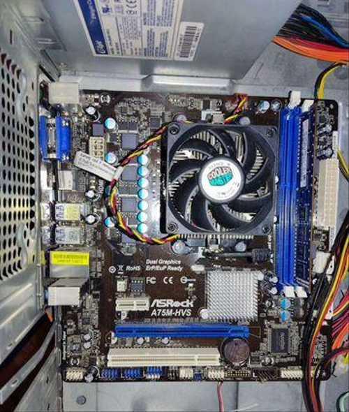 Amd athlon II + asrock a75m-hvs 4gb озу