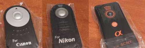 Пульты для камер Canon, Nikon и Sony с батарейкой