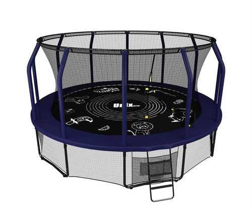 Батут Unix line 12 ft Supreme Game (Синий)