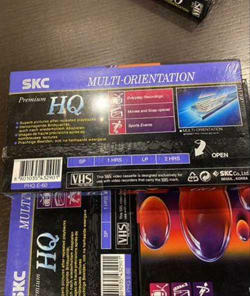 Кассеты vhs новые