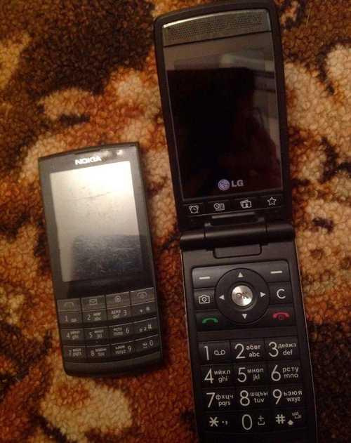Смартфоны Nokia x3-02 и LG KF300