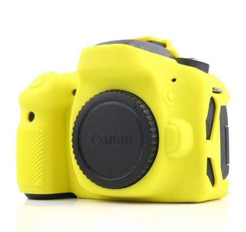 Силиконовый чехол для Canon EOS 80D цвет желтый