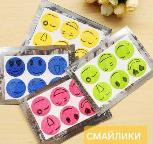 Наклейки (смайлики) от комаров