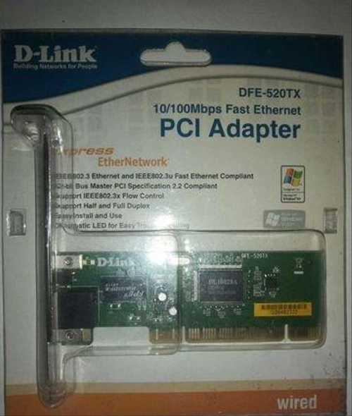 Pci adapter D-Link DFE-520 TX