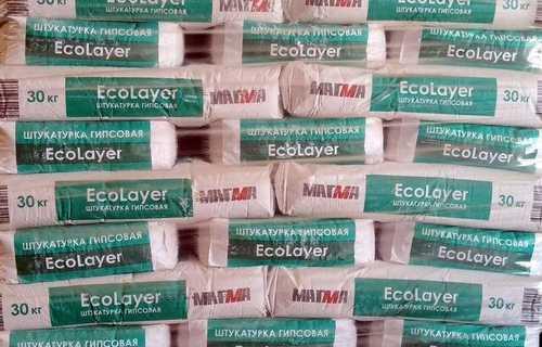 Гипсовая штукатурка Магма "EcoPlaster MP" фас. по