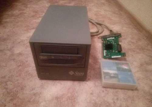 Стриммер SUN sdlt 320 в комплекте scsi адаптер