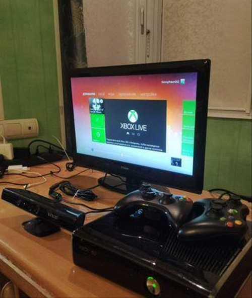 Xbox 360 + kinect + 13 игр