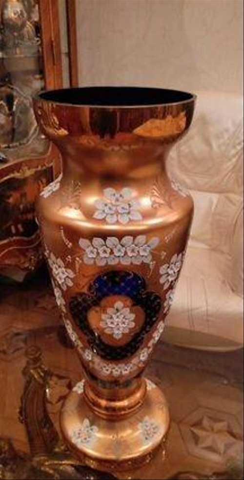 Напольная ваза для цветов, Богемия, Чехия