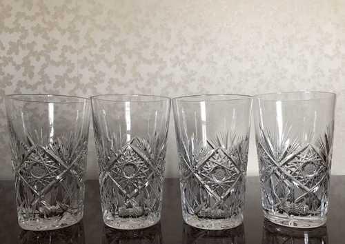 Бокалы стаканы хрусталь Bohemia Чехословакия
