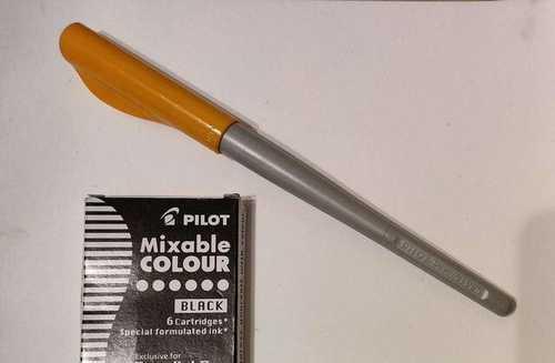 Перьевая ручка pilot parallel pen 2.4 + картриджи