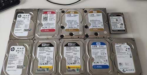 Жесткие диски 2.5-3.5 от 500Gb до 2Tb
