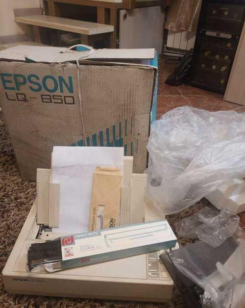 Ретро принтер Epson lq-850, полный комплект