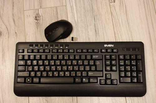 Беспроводная клавиатура с мышью sven