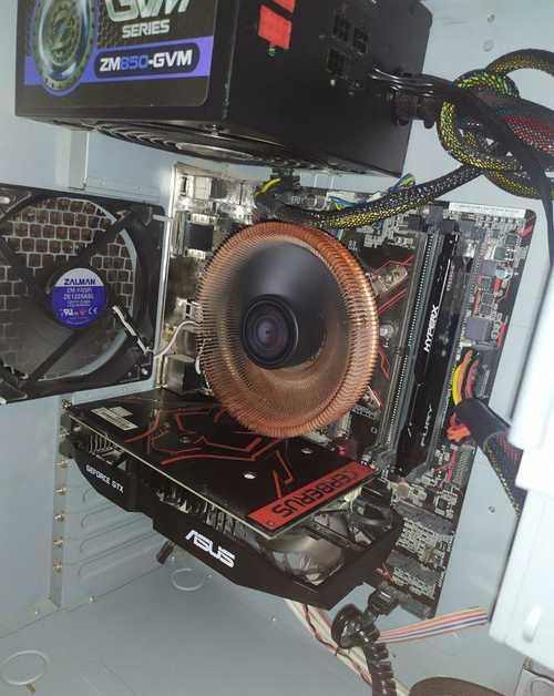 Intel core i5-6600k + asus prime b250m-plus