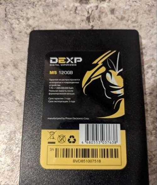 120 гб SSD-накопитель dexp M5