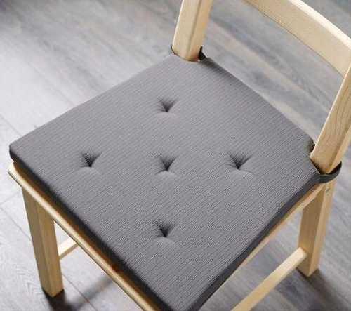Подушка на стул IKEA юстина, серый