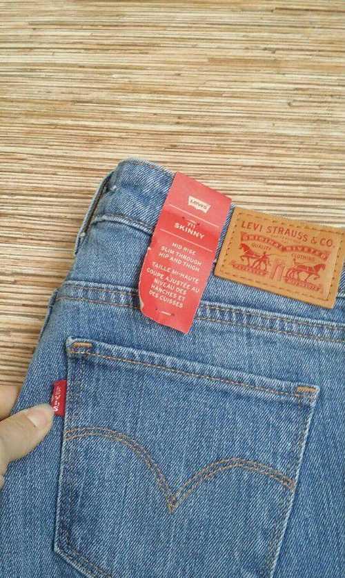 Новые джинсы 711 Levi's 25 р оригинал