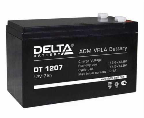 Аккумулятор delta dt1207