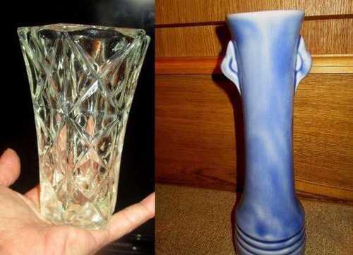 Винтажные вазы хрусталь и керамика СССР