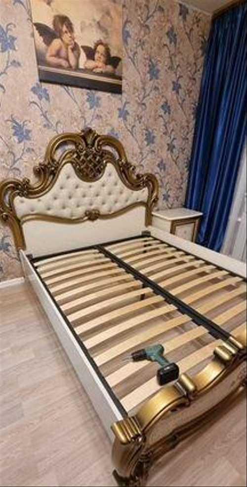 Кровать двухспальная 160200 бу