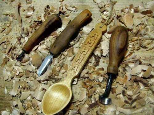 Именные деревянные ложки ручной работы