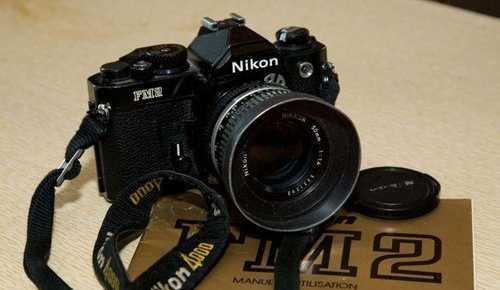 Фотоаппарат Nikon FM-2 с объективом Nikkor 50 1,4