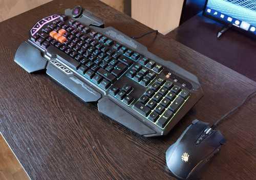 Игровая клавиатура+мышь+гарнитура