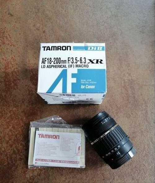 Объектив Tamron AF18-200mm для Canon