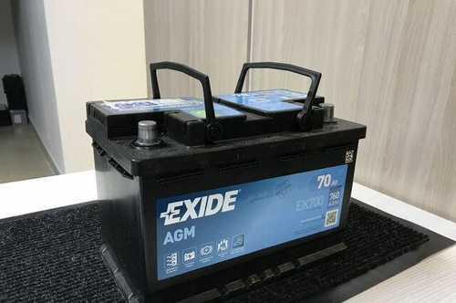 Аккумулятор бу AGM Exide EK700 70Ah 760A Гарантия