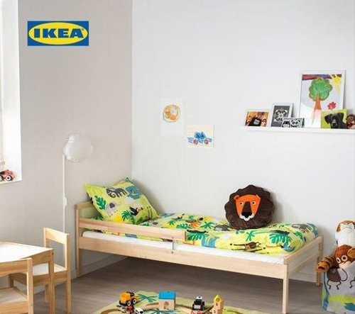 Детская кровать IKEA береза