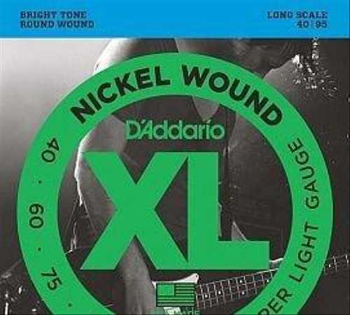Струны для Бас гитары 40-95 D'Addario EXL220