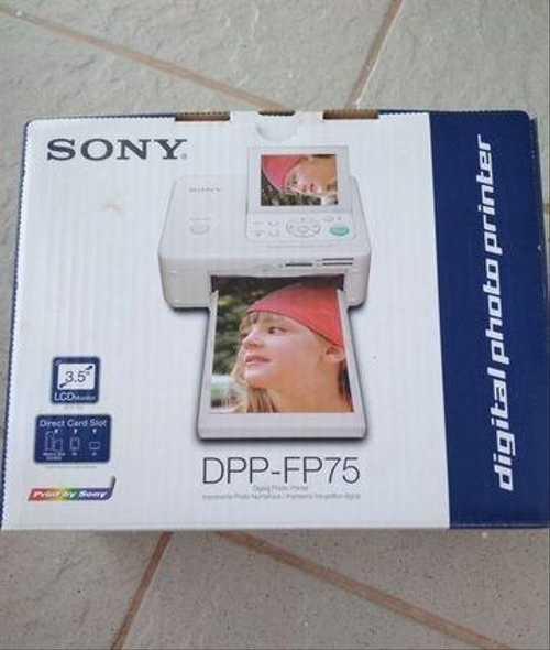 Цифровой фотопринтер sony dpp fp75