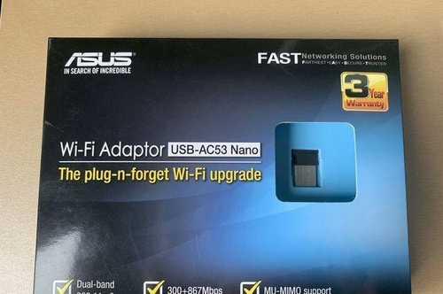 Wi-fi адаптор asus USB-AC53 Nano