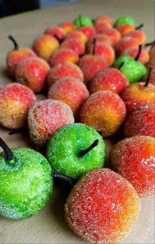 Декоративные яблочки в сахаре