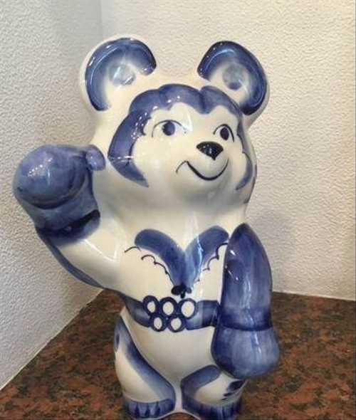 Олимпийский мишка медведь Миша 1980 Один Боксер