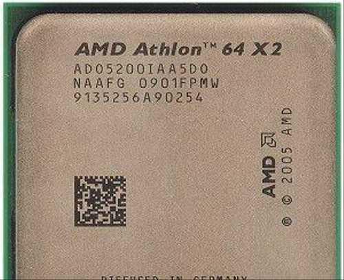 Процессор AMD Athlon64 5200+ X2 (S-AM2 512Kx2/1000